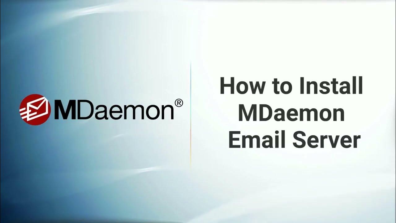 How to Install MDaemon Email Server - YouTube