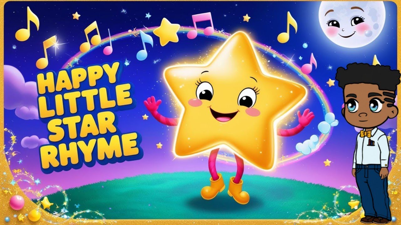 🌟Happy Little Star Sing-Along! Fun Rhymes & Magical Night Adventure 🎵 # ...