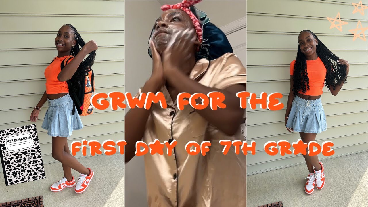 GRWM FOR THE FIRST DAY OF SCHOOL!! 7TH GRADE YEAR || Kylié Alexis - YouTube