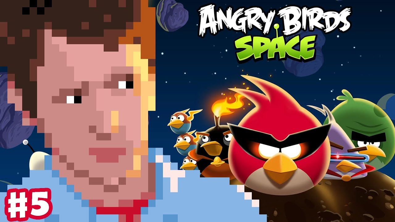 Angry Birds Space Gameplay Walkthrough Part 5 Terrance The Big Green Brother Bird Youtube