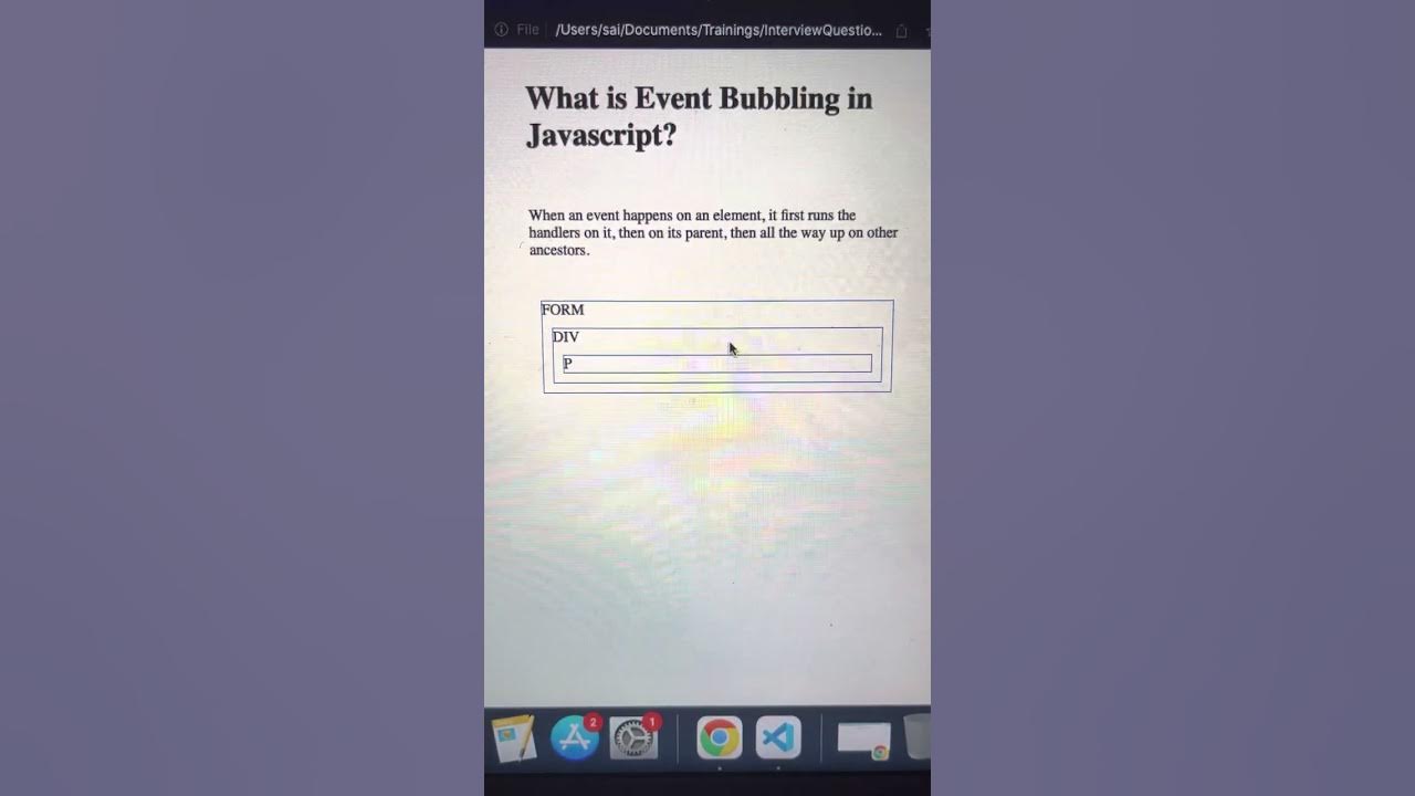 What is event bubbling in Javascript ? | Javascript interview questions in Telugu - YouTube