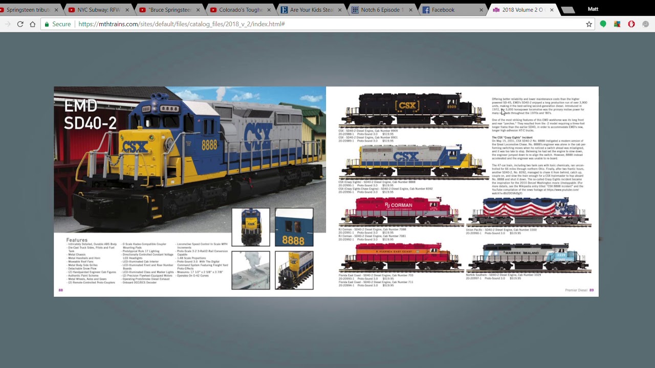 MTH 2018 V2 Catalog Overview - YouTube