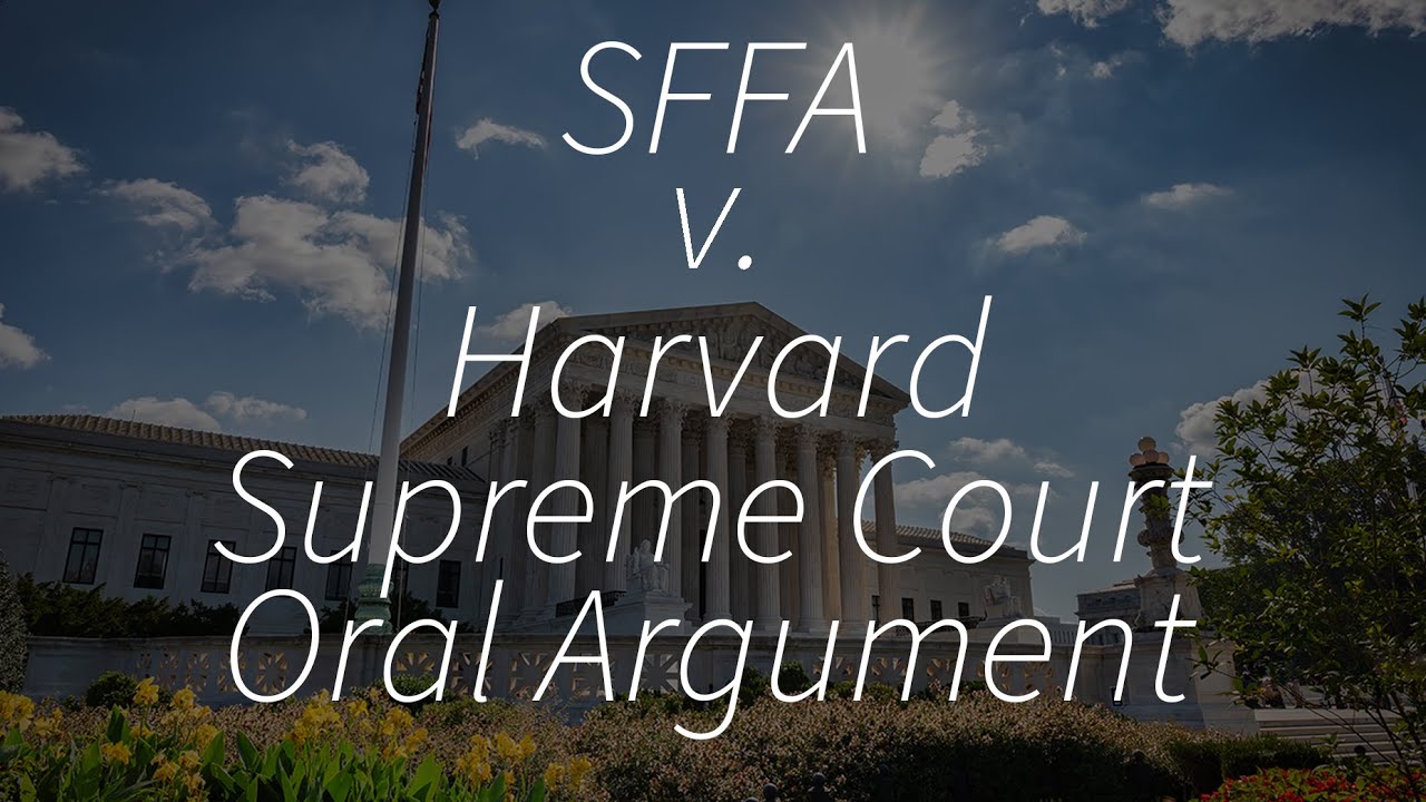 SCOTUS argument: Students for Fair Admissions v. Harvard - YouTube