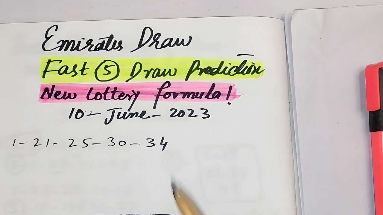Fast 5 Draw Prediction 10 June 2023 | Emirates Loto Winner - YouTube