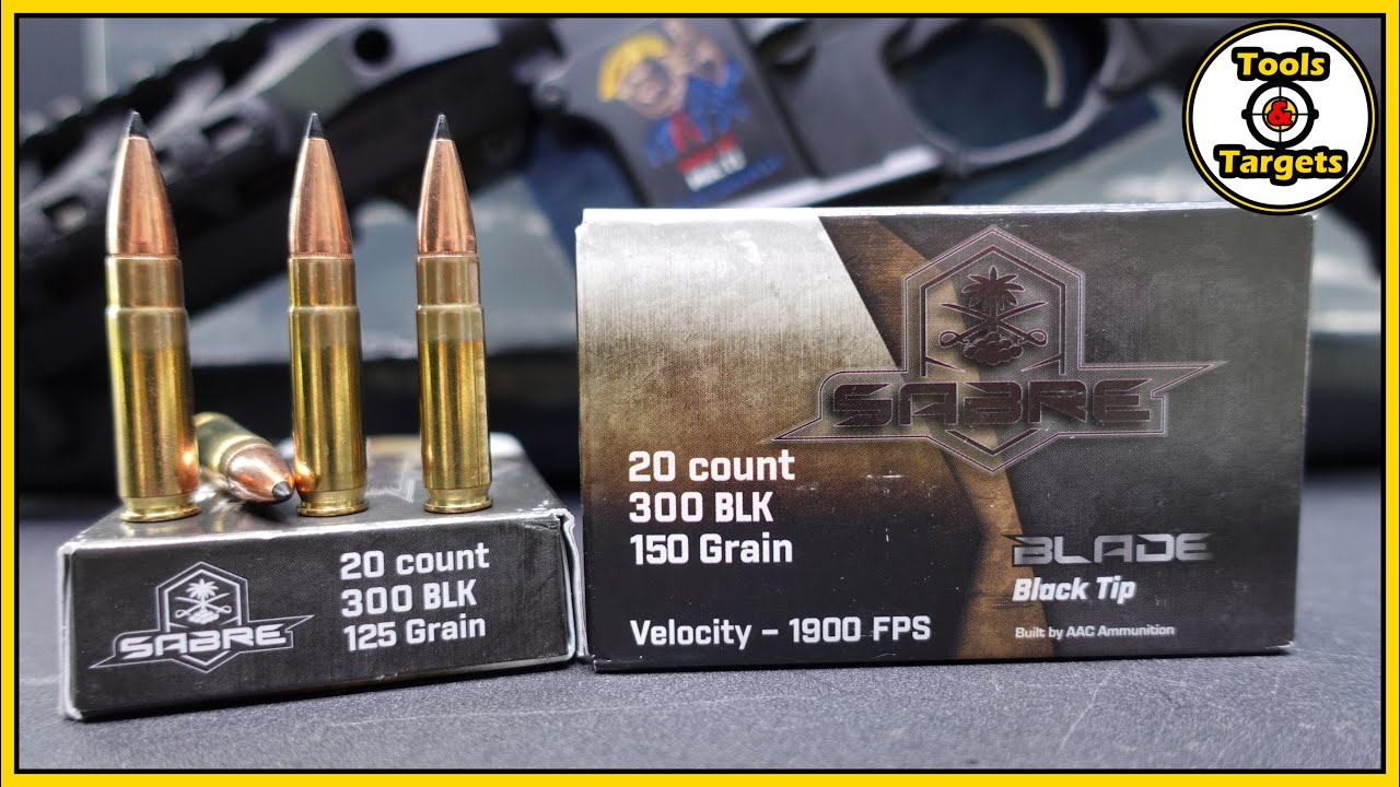 Is SHORT Stuff Enough?...Sabre Blade Black Tip 300 Blackout 125 vs 150 ...