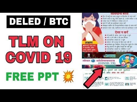 DELED project file on covid -19 || BTC tlm on Covid-19 || DELED poster ...
