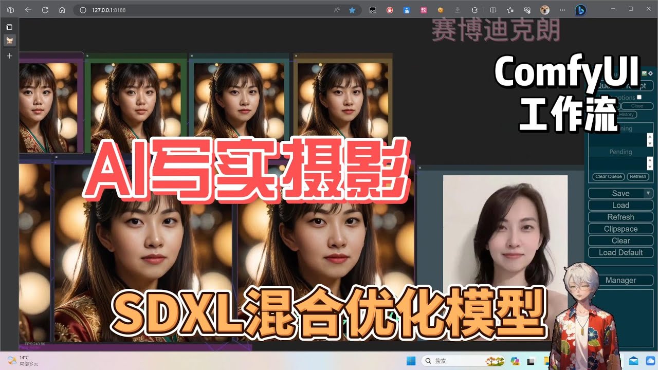 AI Portrait Photography Professional Real Texture ComfyUI workflow AI写真 ...