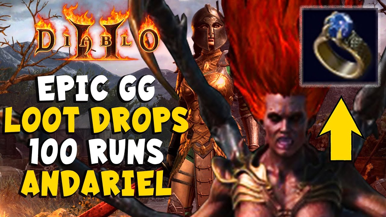 EPIC GG 100 Andariel Runs Loot Drops 300% MF in Diablo 2 Resurrected ...