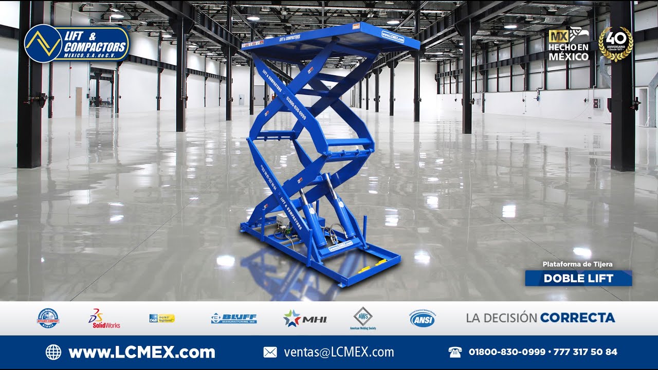 Plataforma elevadora hidráulica de tijera Lift & Compactors para subir ...
