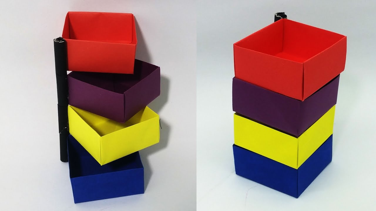 Secret Box Making | DIY Secret Stepper Box | Origami Paper Crafts ...