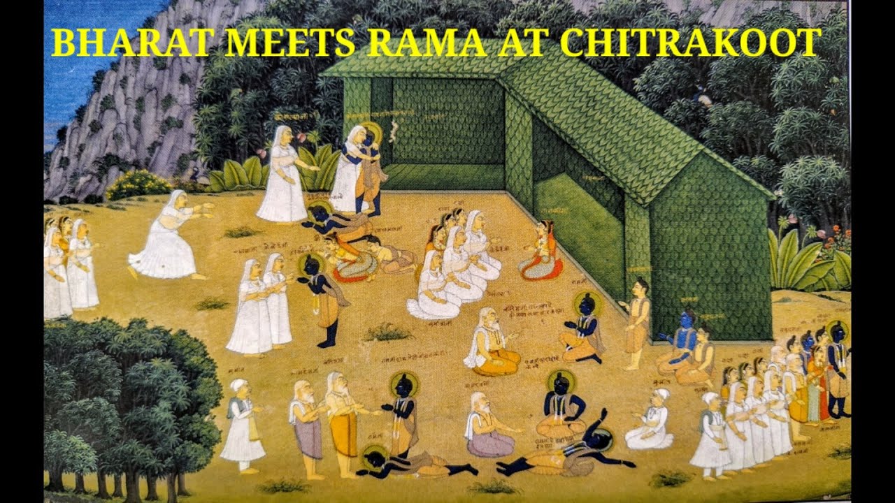 BHARAT MEETS RAMA AT CHITRAKOOT Class 12 Cbse #finearts #theory # ...