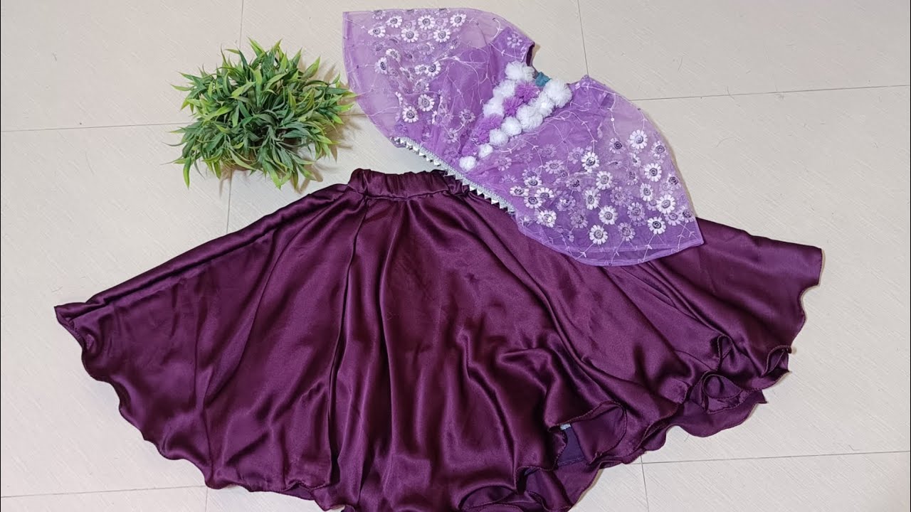 4-5 Year Baby Girl Lehanga With Designer Crop Top//Model Blouse//Aiza ...