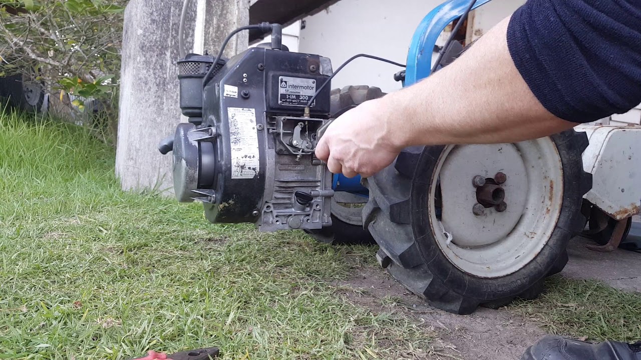 SEP 2-wheel tractor with Lombardini Intermotor IM300 engine - YouTube