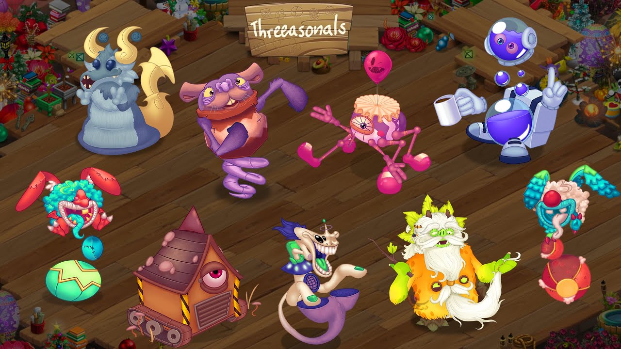 ALL Monster Seasonal Shanty Fanmade | Threeasonal | Baby Seasonal ...