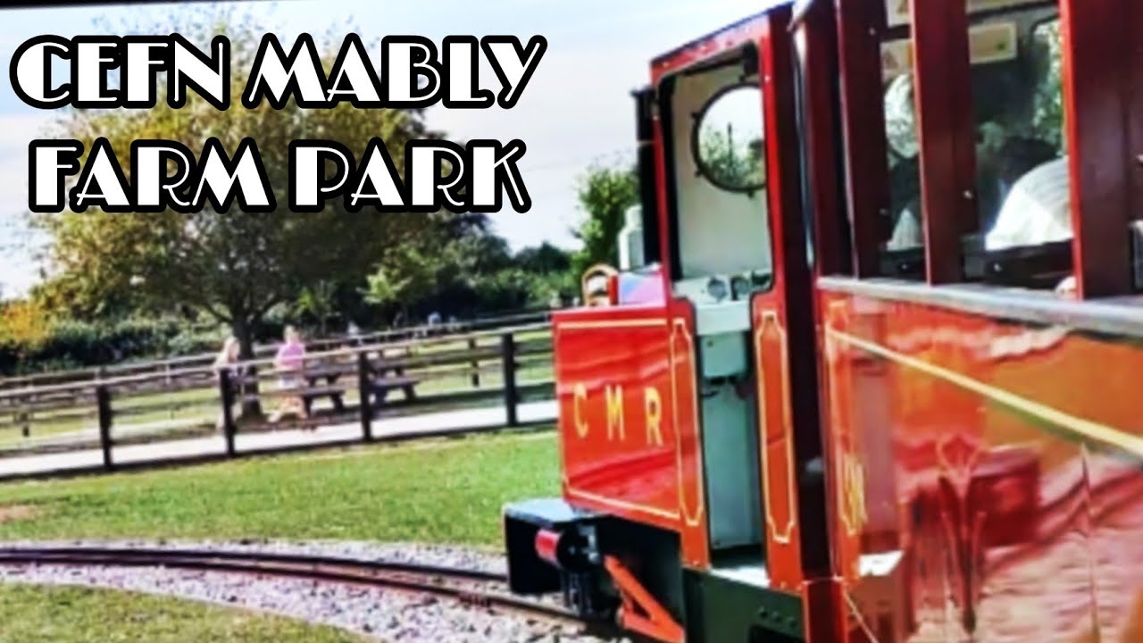 CEFN MABLY FARM PARK on-ride train ride CMR family day out south Wales ...