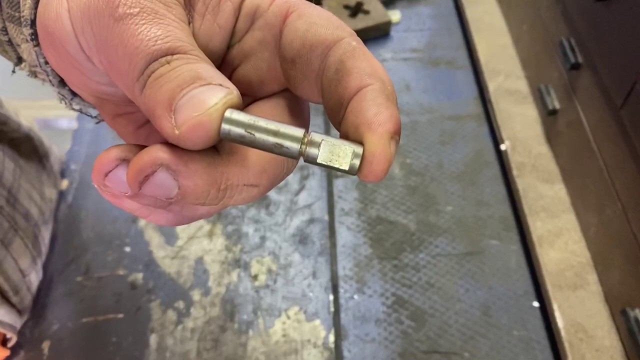 Turning some sheer pins - YouTube