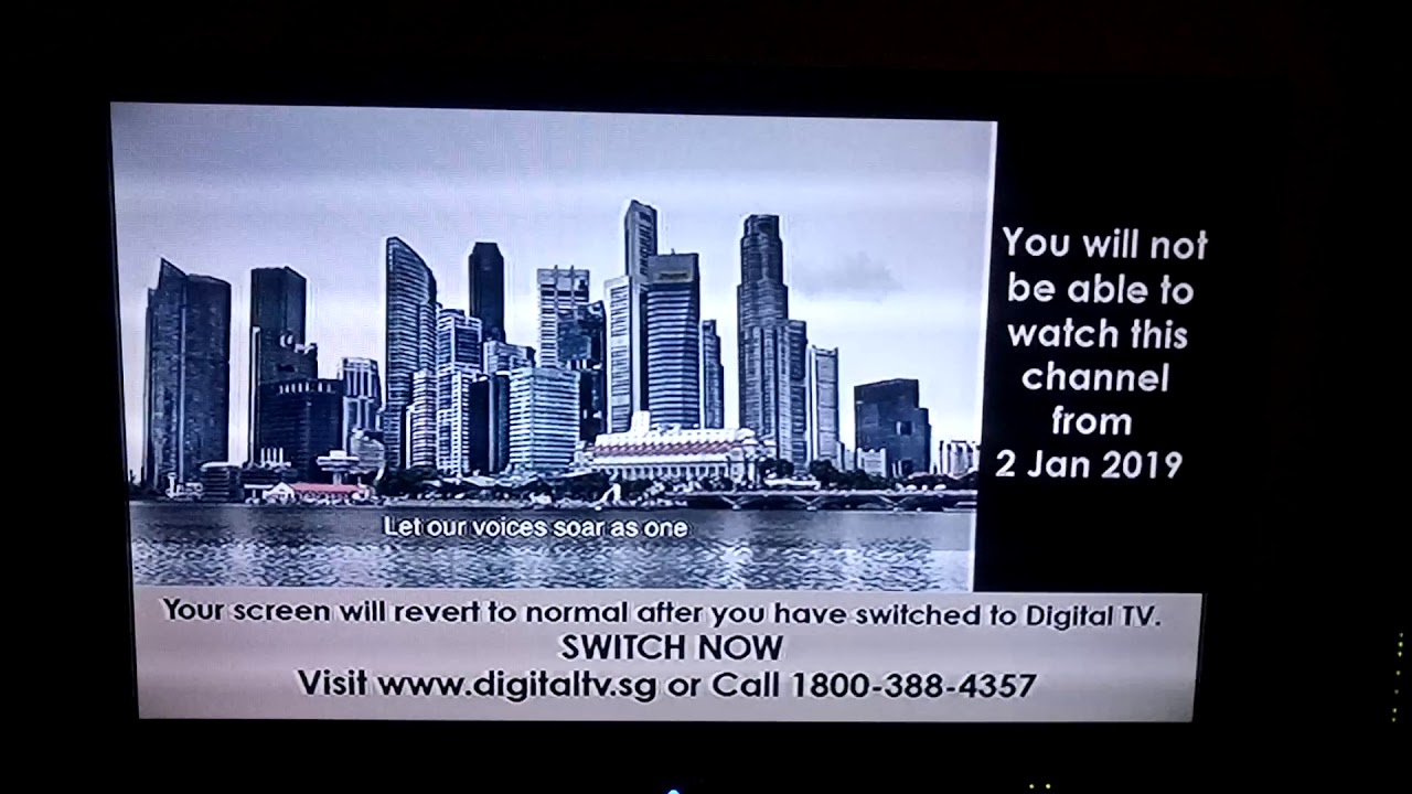Singapore Analogue TV Final Sign-Off and Shutdown 2 Jan 2019 - YouTube