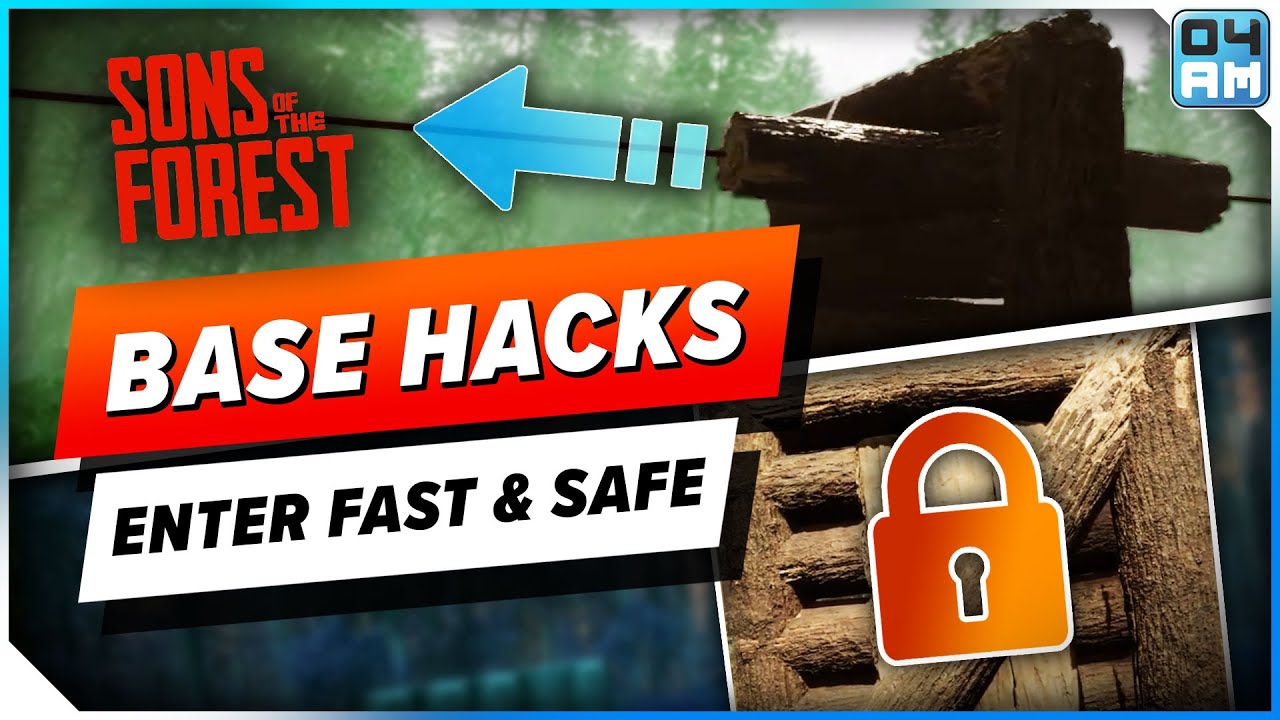 5 INSANE Base Building Hacks in Sons of The Forest - Lock Doors & Wall ...