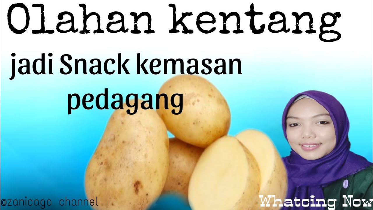 Resep Snack dari kentang yang gurih dan enak//jajanan kemasan pedagang ...