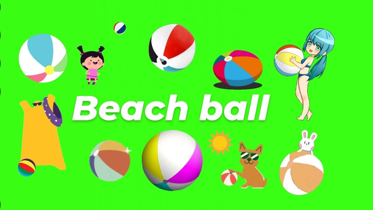 Animated Beach Ball GIF Green Screen Pack (Free Download) - YouTube