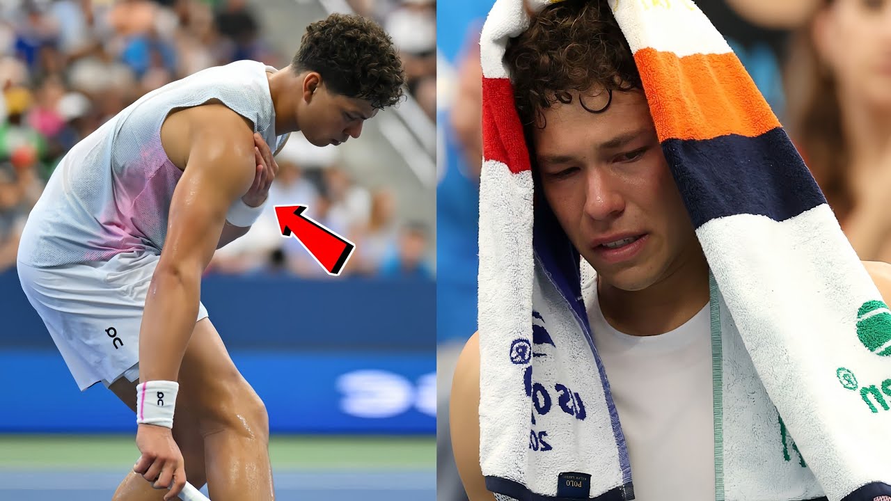 BEN Shelton CRYING & leave the COURT after retires HURT with an ...