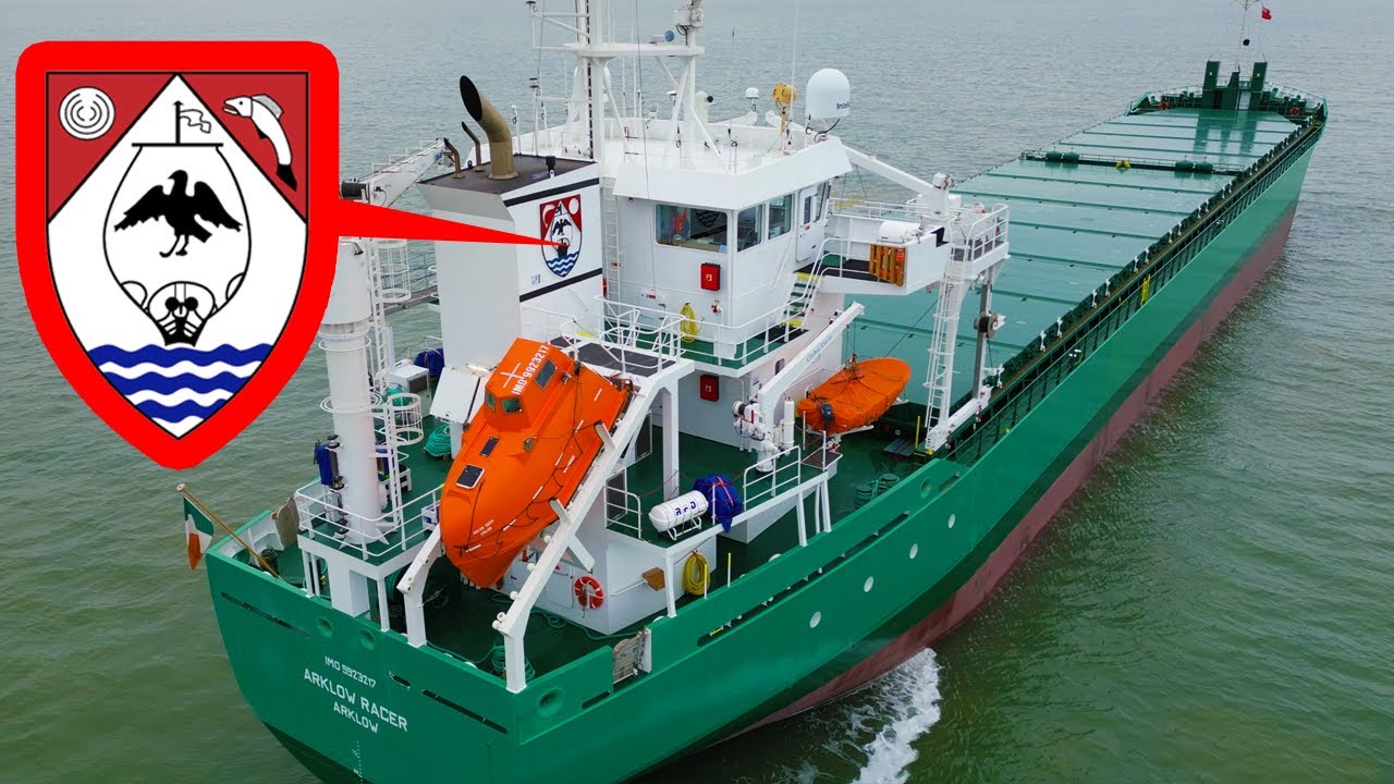 🚢🍀Shipspotting Arklows LATEST Bulk Carrier Ship up close! Arklow Racer ...