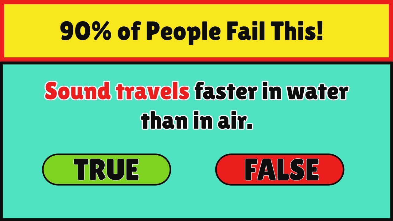True or False Trivia: Only 10% Can Get Them All Right! - YouTube