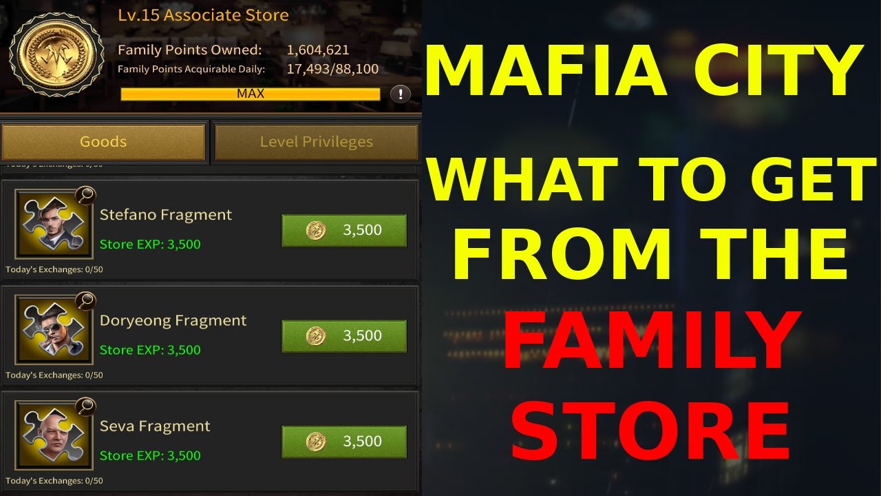 What to get from the Family Store - YouTube