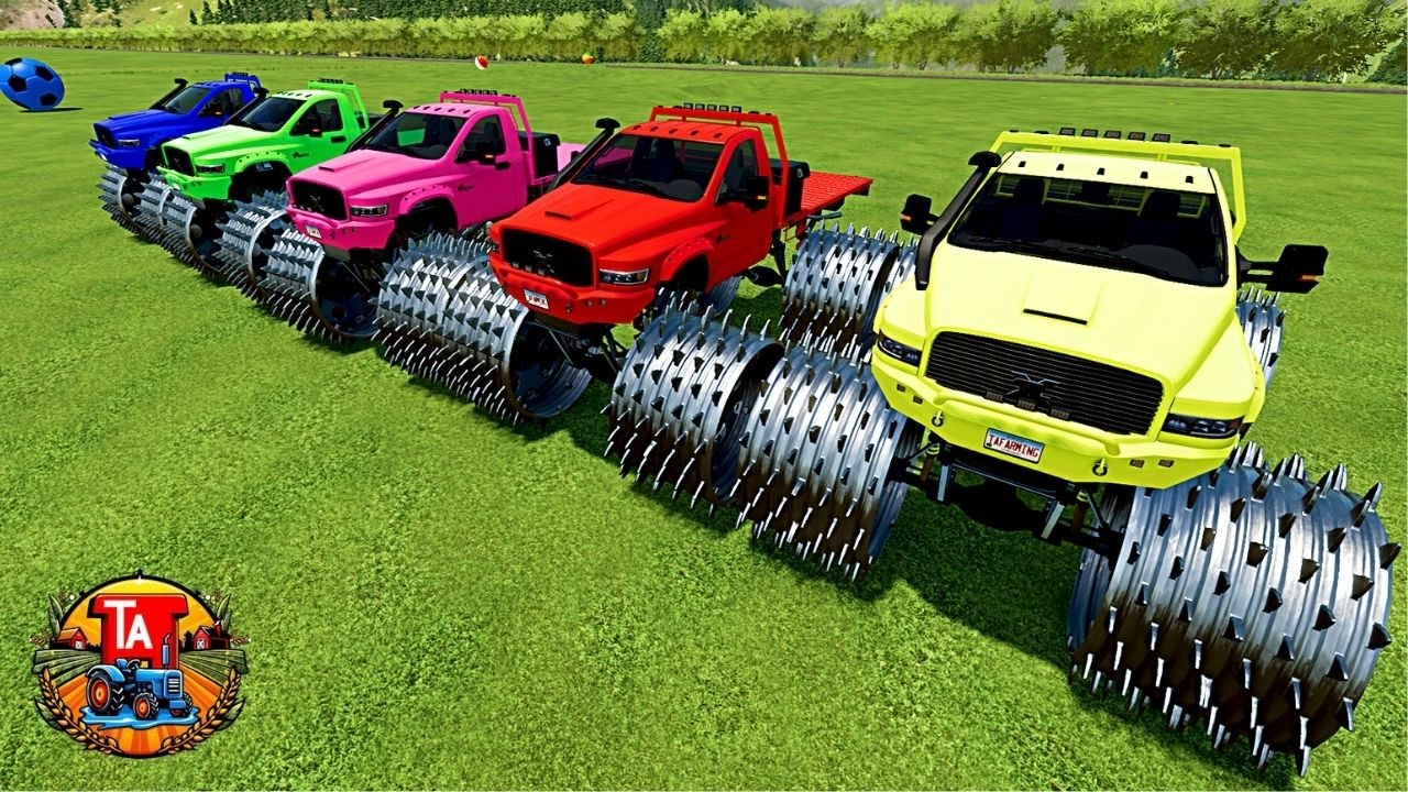 FUN DRIVING ON DIFFICULT AND MUUDY TRACKS WITH SPIKED WHEELS FITTED ON ...