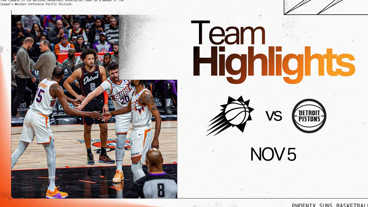 The Phoenix Suns defeat the Detroit Pistons 120-106 to get back in the ...