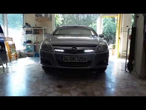 Opel astra 5 led gündüz farı uygulaması
