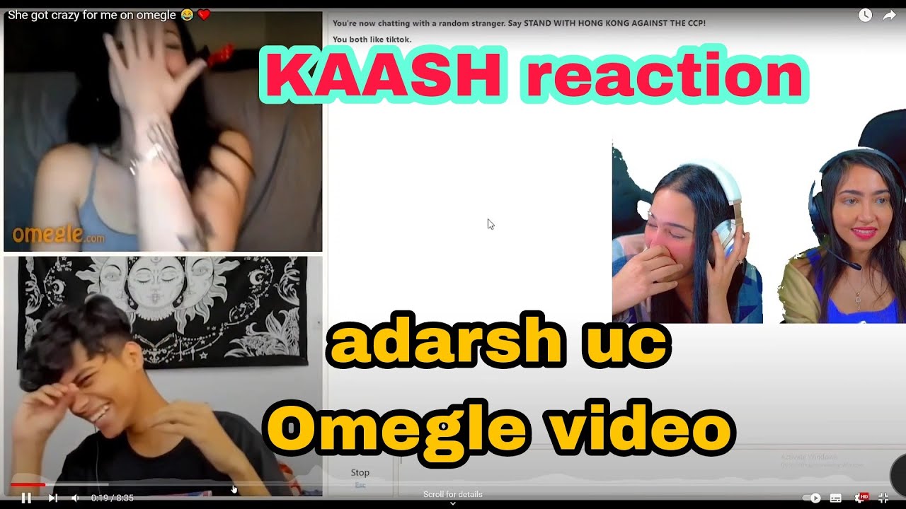 KAASH reaction adarsh uc Omegle video🤣 kaash and toba funny react - YouTube