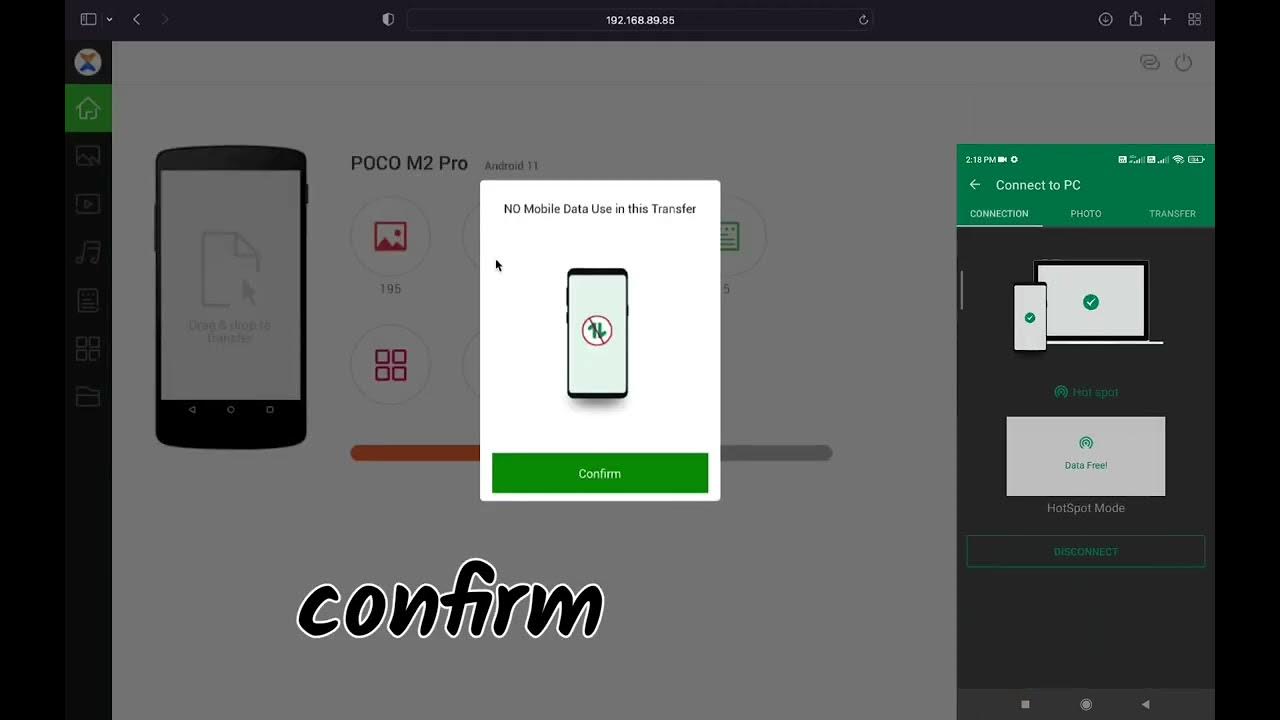 How to transfer files between macbook and android using xender... - YouTube