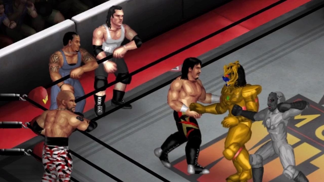Filthy Animals vs Goldar & The Putties - WCW X Power Rangers Rey ...