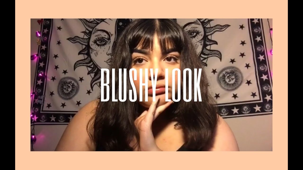 blushy makeup look - YouTube