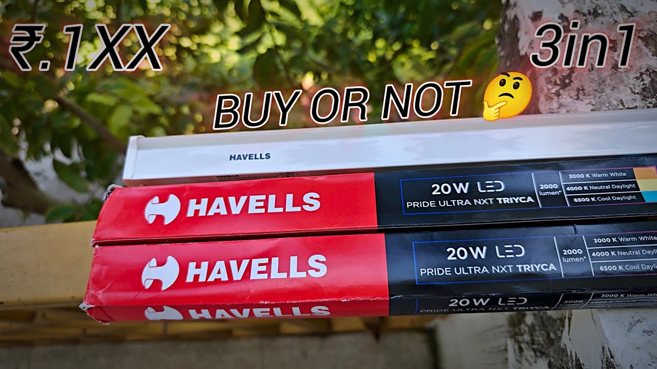 Havells 20W 3 in 1 LED Batten Tubelight|Energy Efficient|Three Color ...