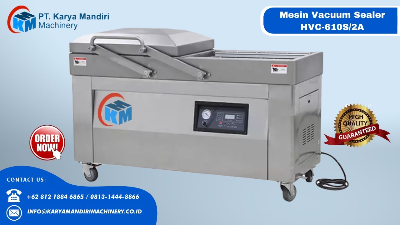 Mesin Double Chamber Vacuum Sealer Packaging Machine HVC-610S/2A - YouTube