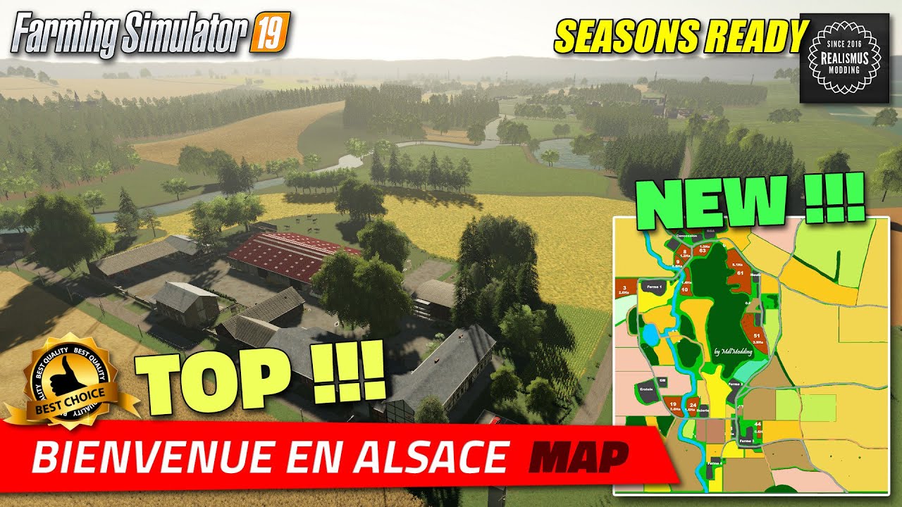 FS19 | NEW MAP "En Alsace" - review - YouTube