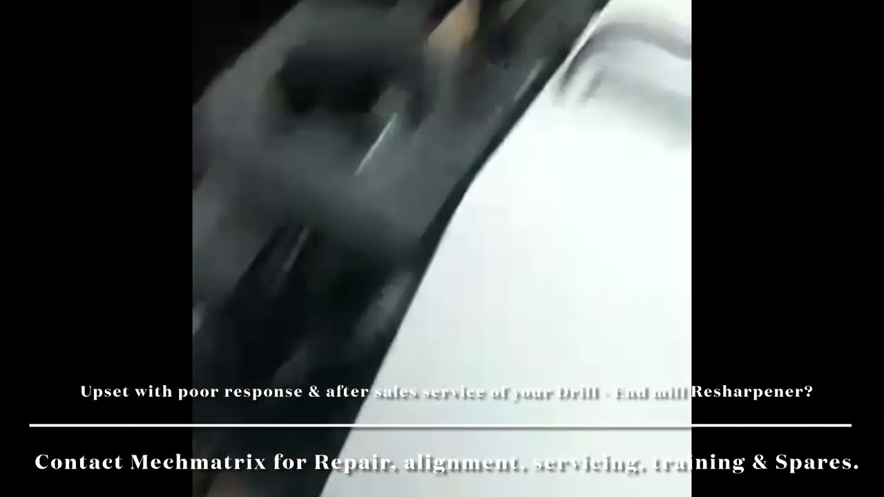 How to use drill & end mill Resharpeners. Training, spares, repairs @Devjeet Mandal Mechmatrix ...