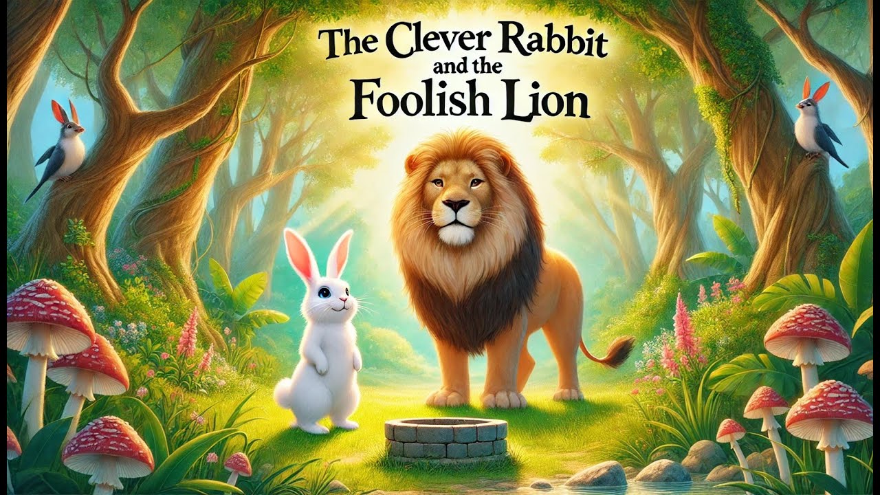 The Clever Rabbit and the Foolish Lion 🐰🦁 | Moral Story for Kids ...