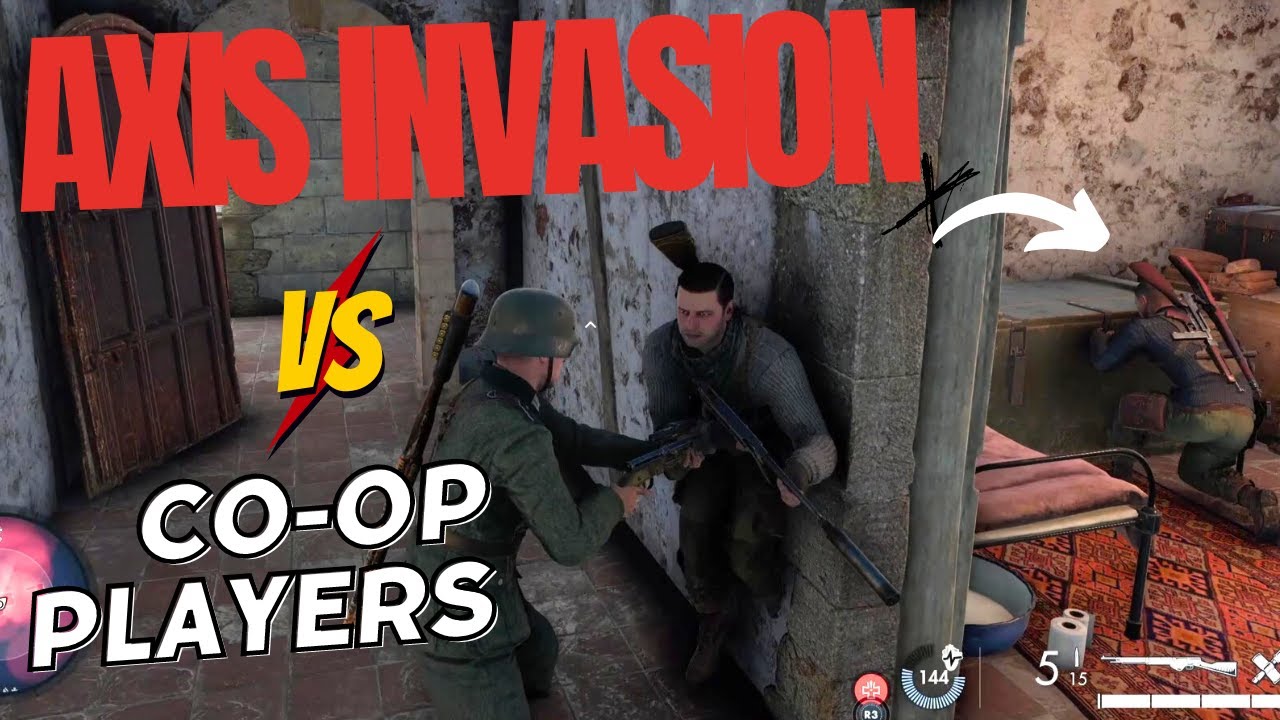 Destroying Co-op Players! Axis Invasion / Sniper Elite 5 - YouTube