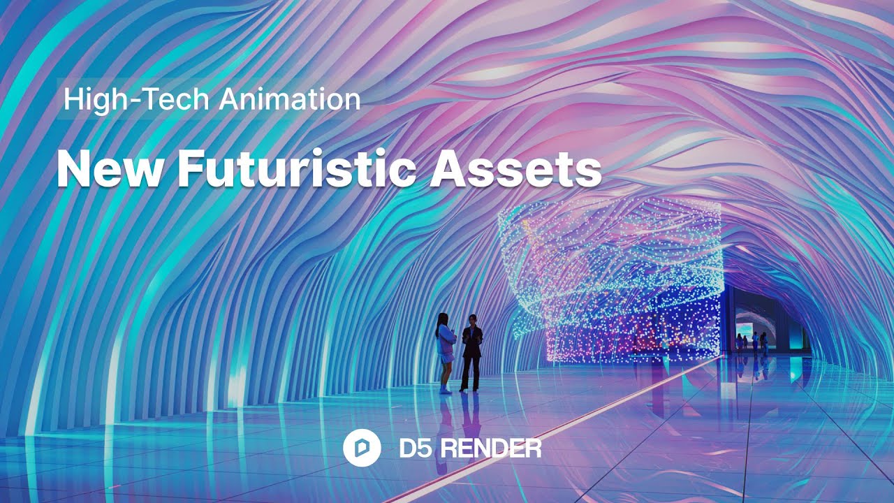 New Futuristic Assets for High-Tech Animations | D5 Render 2.6 with ...