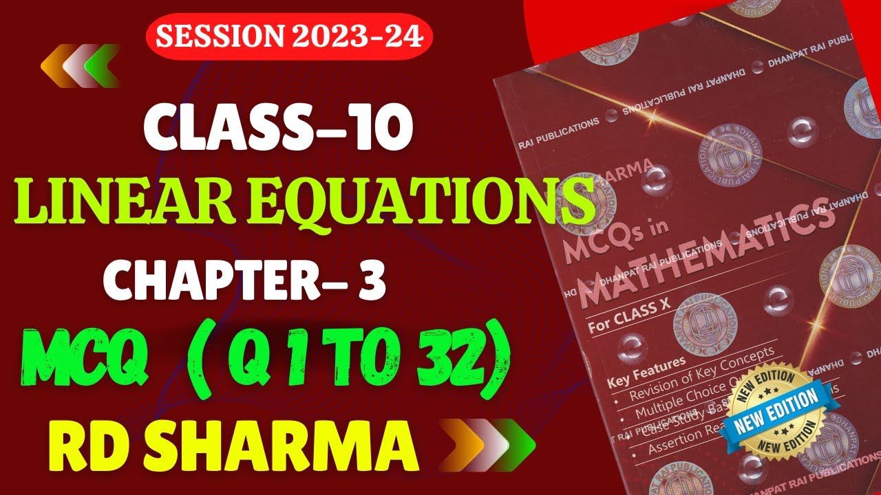 RD Sharma MCQs Class 10 Chapter 3 Linear Equations Multiple Choice rd-sharma-mcqs-class-10-chapter-3-linear-equations-multiple-choice