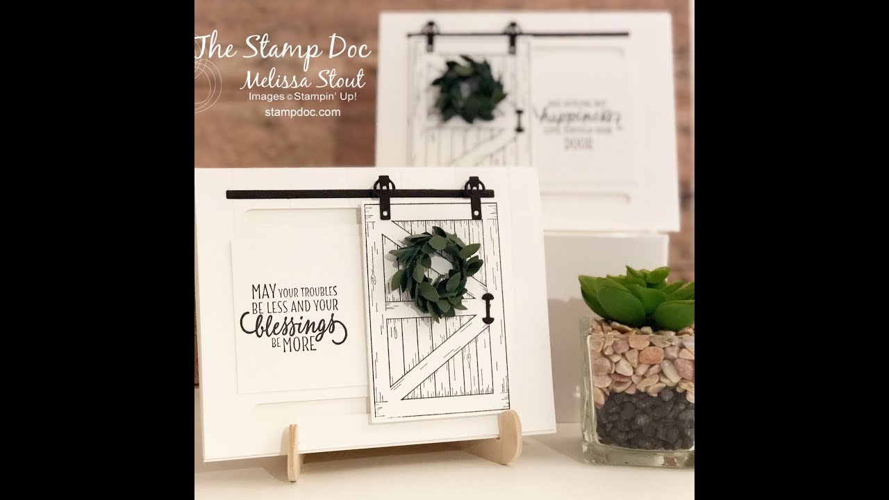 Simple Barn Door Card - YouTube