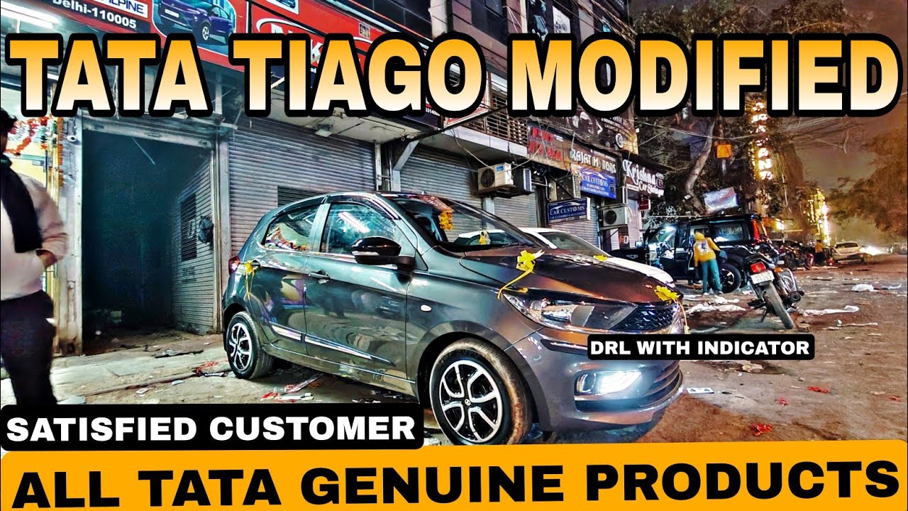 TATA TIAGO XE 2024 MODIFIED🔥TATA TIAGO GENUINE PRODUCTS 👍🏻#tata # ...