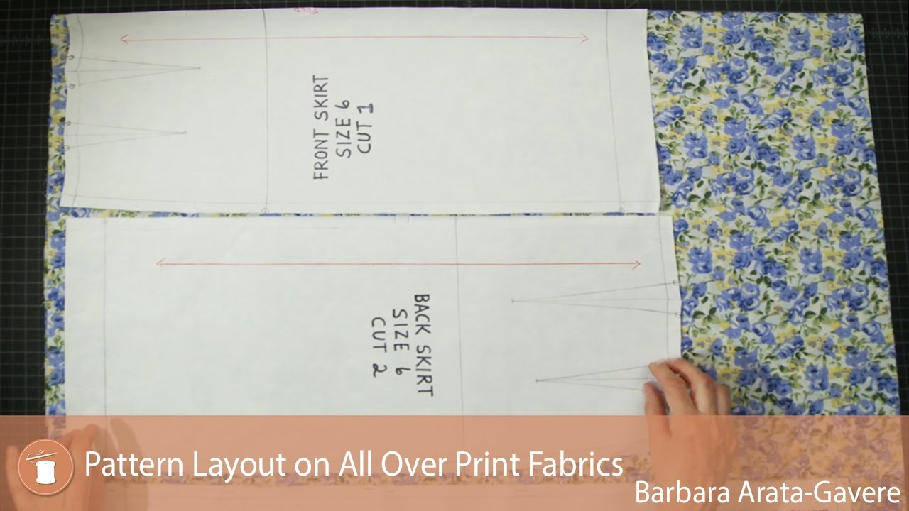Pattern Layout On All Over Print Fabrics - YouTube