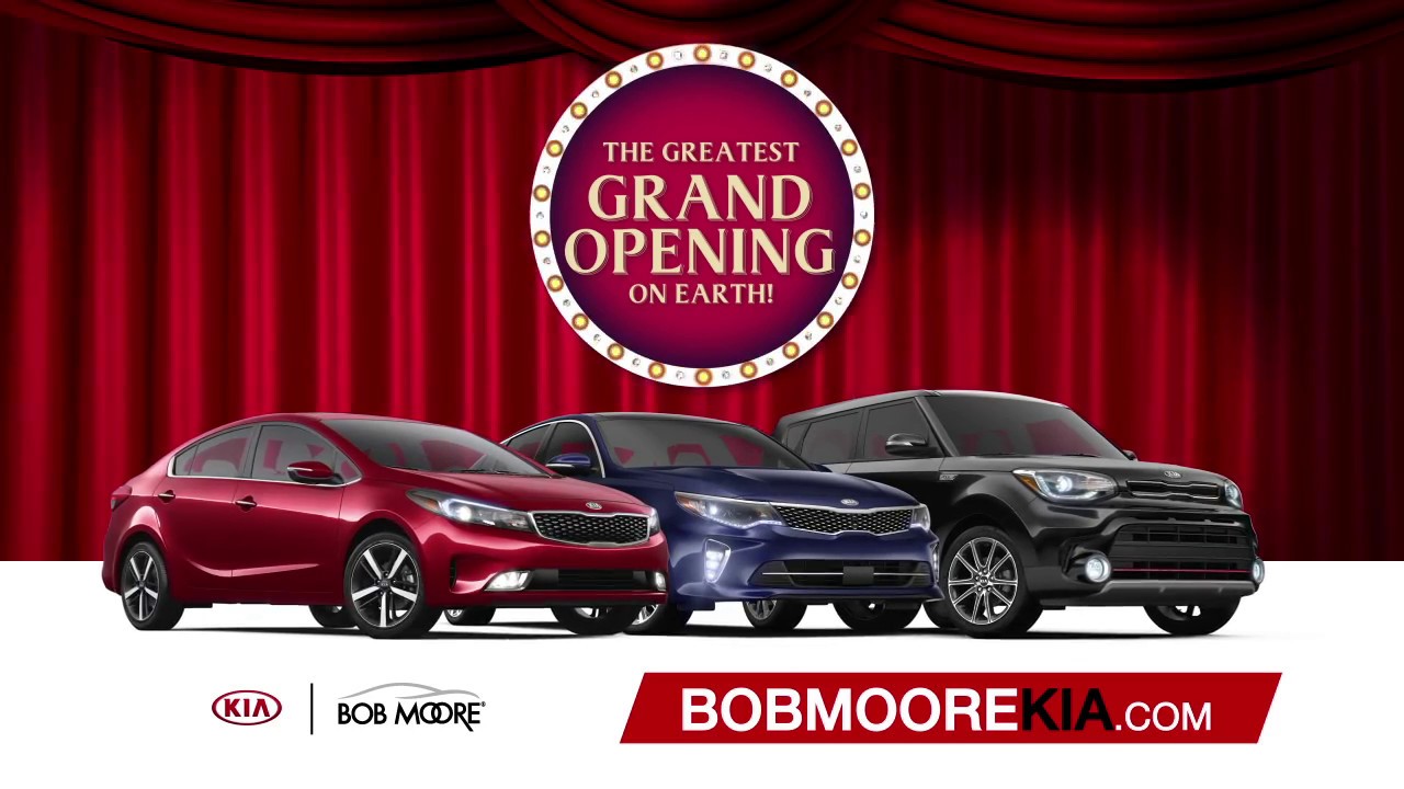 The Greatest Grand Opening on Earth at Bob Moore Kia! - YouTube