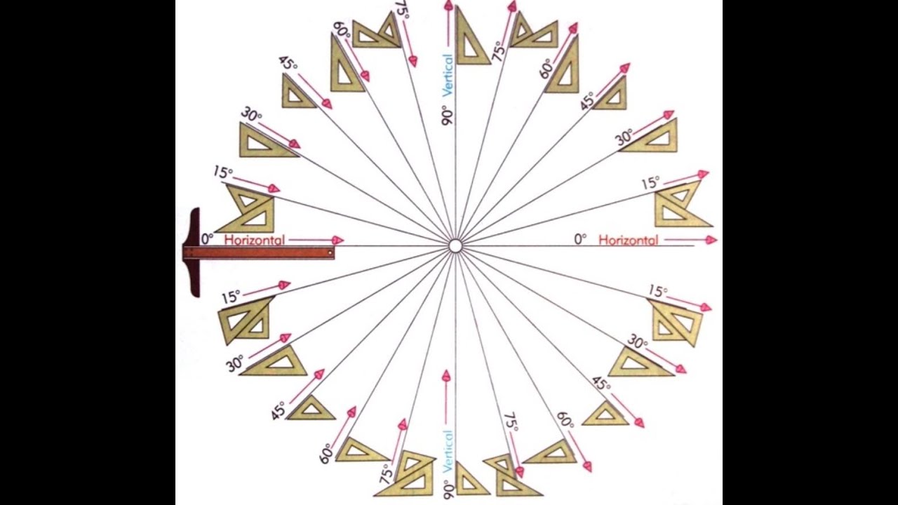 Video 4 - TRAZADO DE ANGULOS CON ESCUADRAS - - 4007 - DIBUJO TECNICO ...