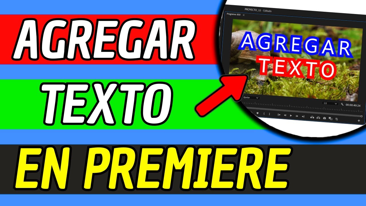 Como Agregar Texto En Premiere 2026 (Facil Y Rapido) - YouTube
