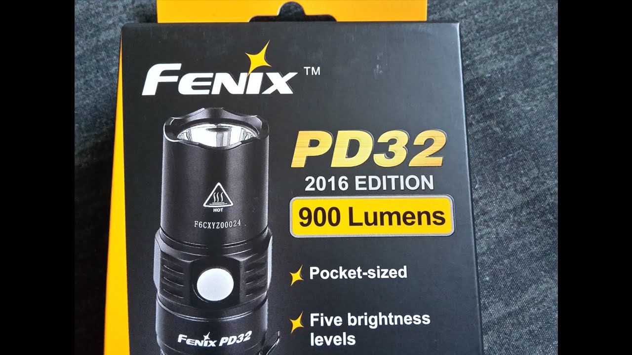 Fenix PD32 2016 Edition (CREE XP-L HI LED) Review Part 1: Overview - YouTube